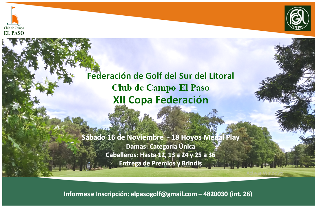 COPA FED. 2019 | Club de Campo El Paso
